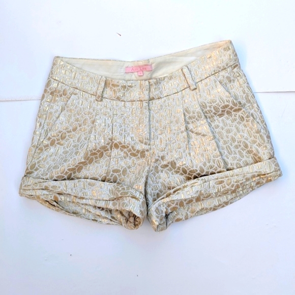 alex lane | Shorts | Vintage Alex Lane Y2k Shiny Gold Linen Vintage ...